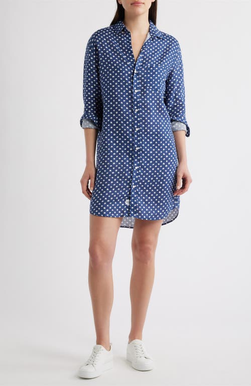 FRANK & EILEEN Frank & Eileen Classic Linen Shirtdress with Star Print